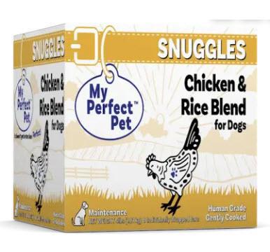 My Perfect Pet Dog Frozen Snuggle's Gently Cooked Chicken & Rice – Mr ...