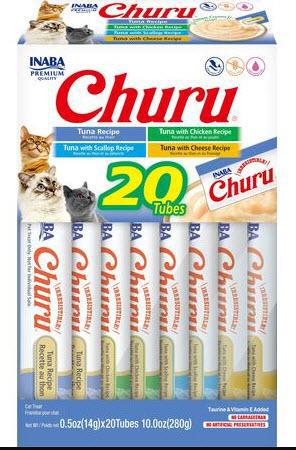 Inaba Cat Churu Purees Tuna Variety Box 20 Tubes – Mr Mochas Pet Supplies